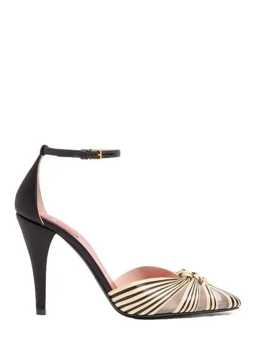 Valentino Garavani Annine Satin Pumps - Black/nude