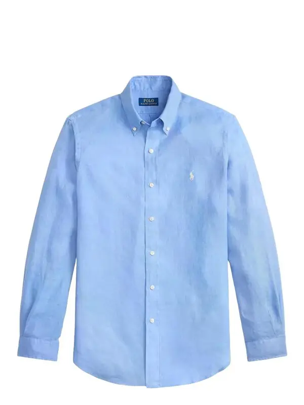 Polo Ralph Lauren Buttoned Linen Shirt - Blue
