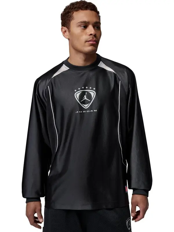 JORDAN Brooklyn Long-sleeve Goalie Top - Black