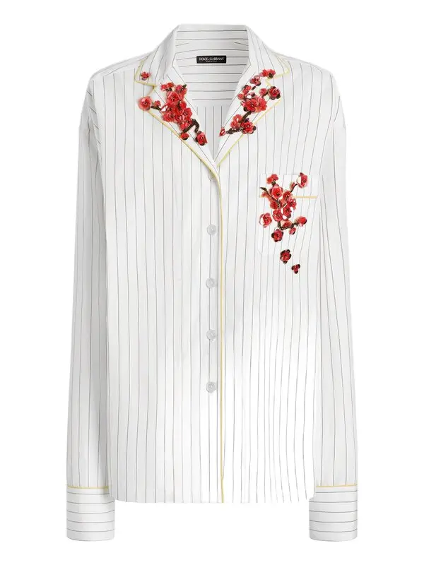 Dolce & Gabbana Striped Poplin Shirt - Multicolor