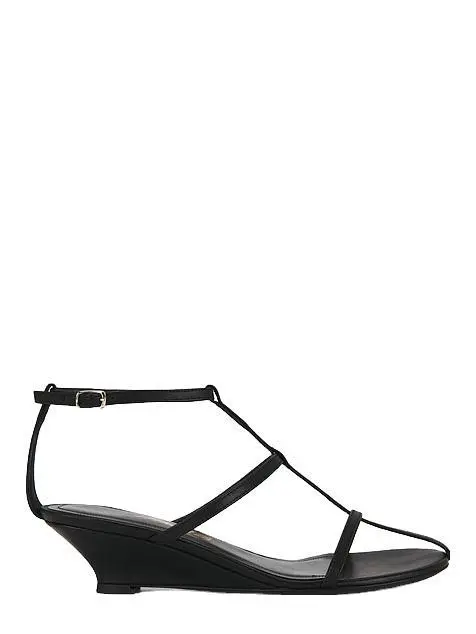 LUCASHEVA Wedge Sandals - Black
