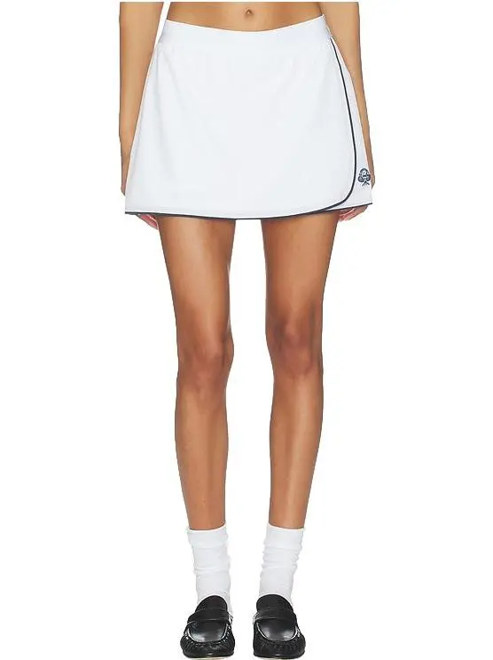 Varley Anaya Mid Rise Skort - White