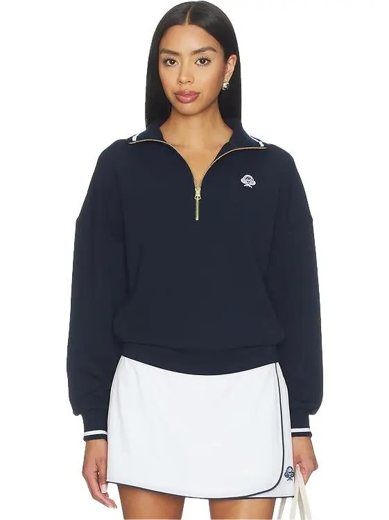 Varley Bertie Half Zip Sweater - Navy