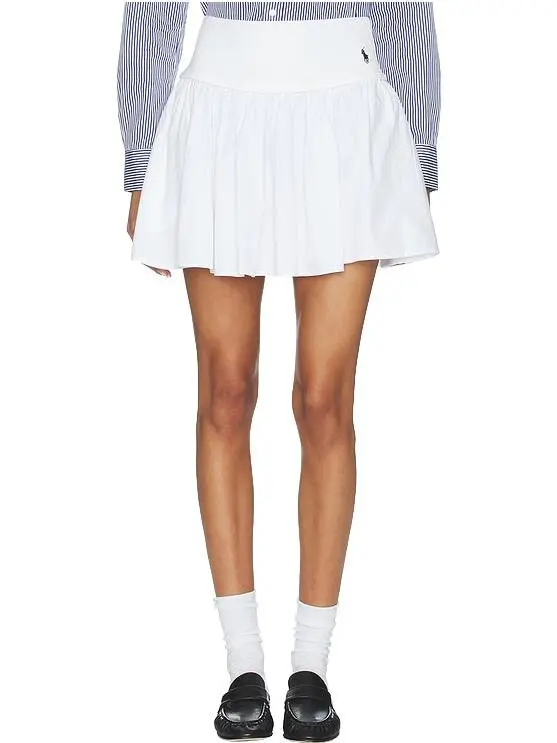Polo Ralph Lauren A-line Mini Skirt - White