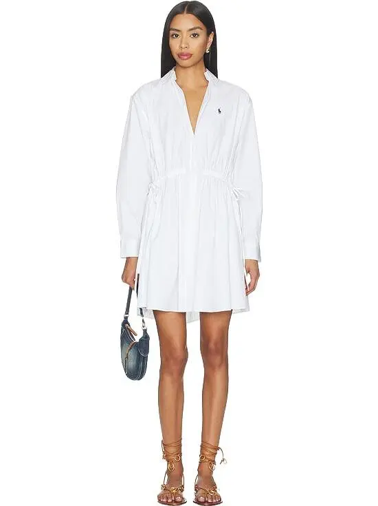 Polo Ralph Lauren Long Sleeve Cotton Shirt Dress - White