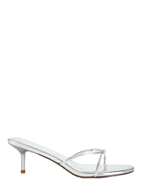 Femme La Maeve Slipper In Metallic - Silver