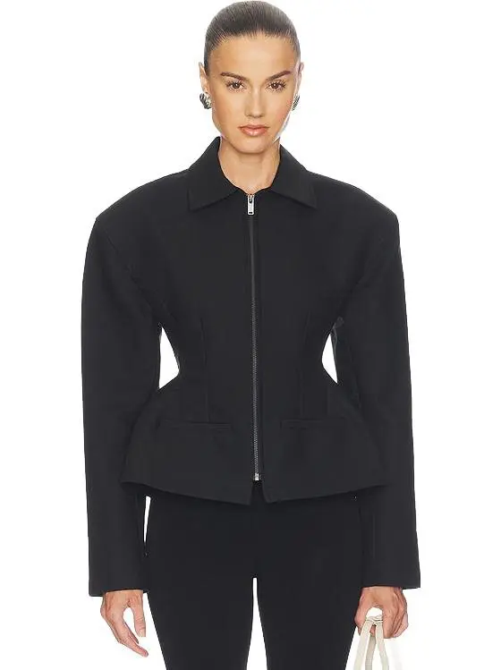 EAVES Lyza Sculpted Jacket - Black