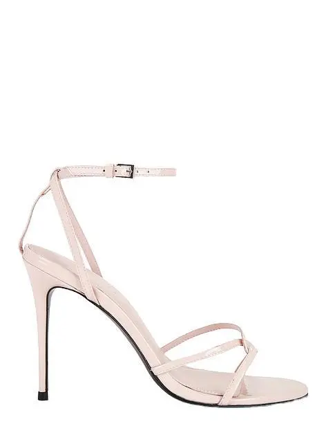 BLACK SUEDE STUDIO Miley 100 Sandal - Powder Pink Patent Leather