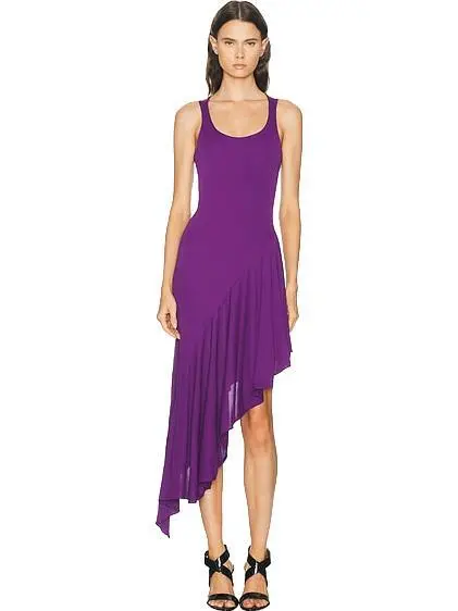 Alaïa Asymmetrical Dress - Violet