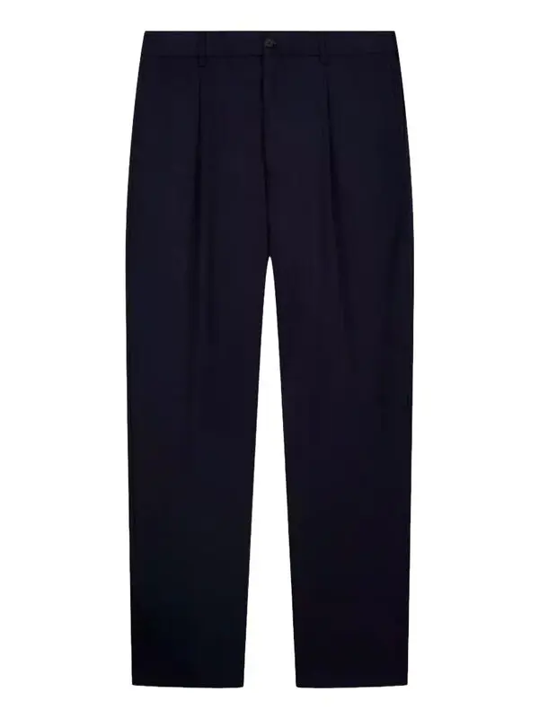 Hartford Pleated-front Trousers - Blue