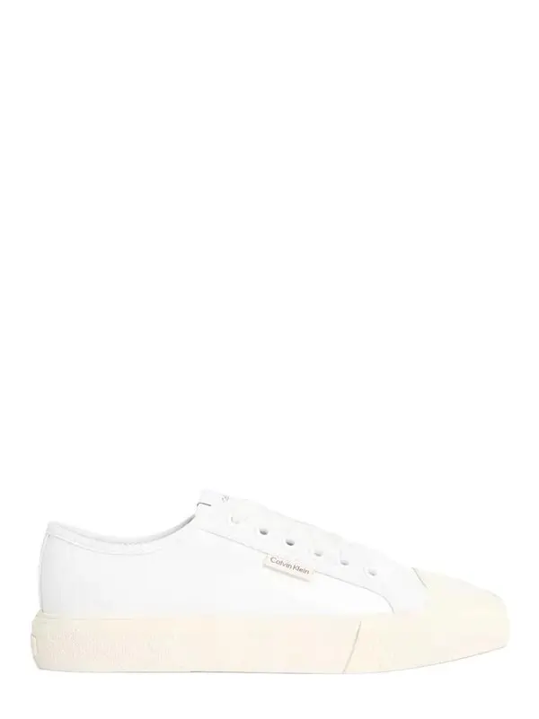 Calvin Klein Luna Logo Patch Platform Sneakers - White