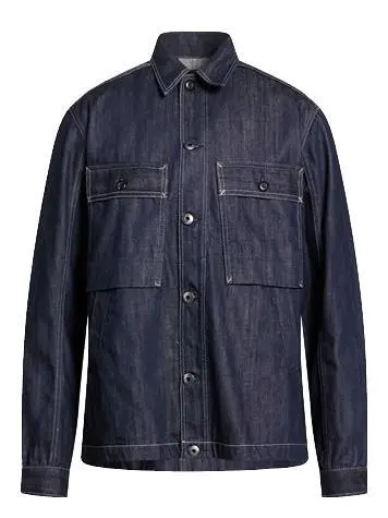 G-star Raw Denim Shirt Size Organic Cotton, Recycled Cotton - Blue