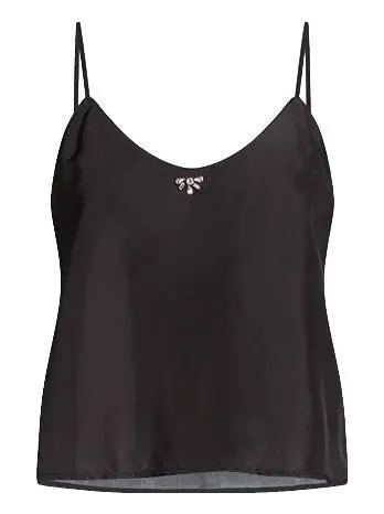 FORTE_FORTE Silk Camisole - Black
