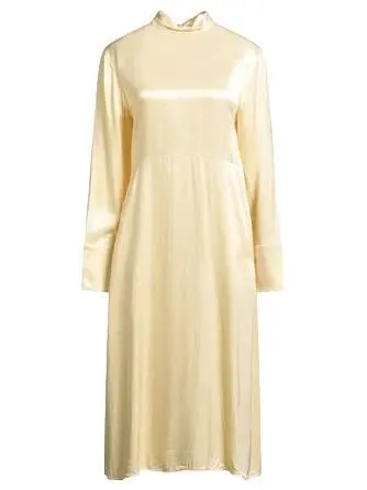 JIL SANDER Midi Dress Viscose, Cupro - Sand