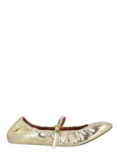 LANVIN Ballet Flats Calfskin - Gold