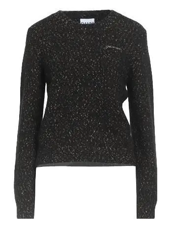 GANNI Alpaca Wool Blend Sweater - Black