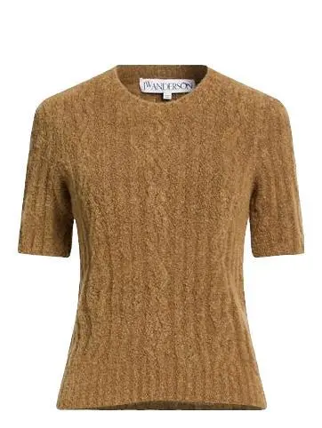 JW Anderson Khaki Acrylic, Polyamide, Wool, Alpaca Wool, And Elastane Knit Sweater - Beige