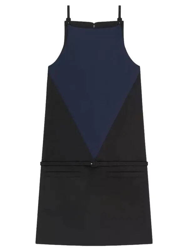 COURREGES Buckle-detail Mini Dress - Black