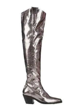 Pinko Over-the-knee Boots - Gunmetal