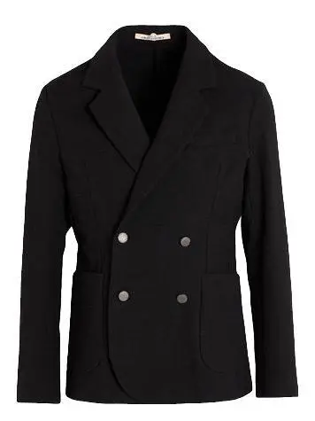 MESSAGERIE Patrizio Piscaglia Blazer Size Cotton, Polyester, Linen - Black