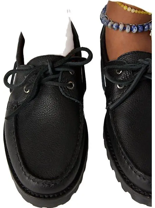 Sperry 2-eye Lug Sole Boat Shoes - Black