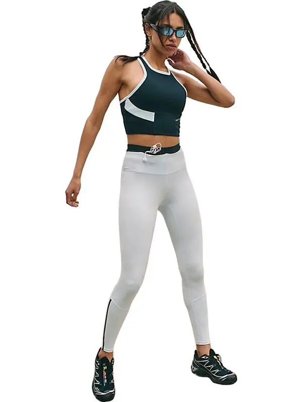 Free People Smooth Moves High-rise Performance Leggings - Light Cool Down