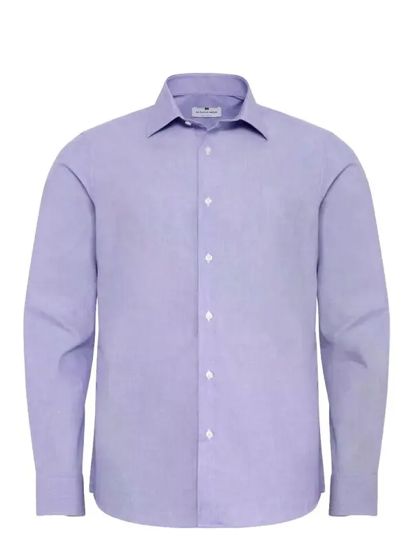 LOJA DAS MEIAS Spread-collar Long-sleeve Shirt - Purple