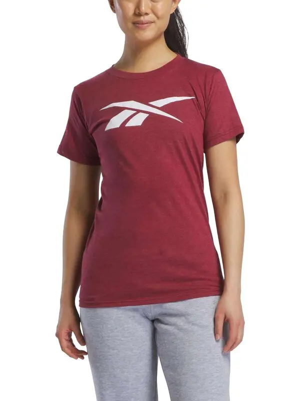 REEBOK Vector Graphic T-shirt - Maroon Heather