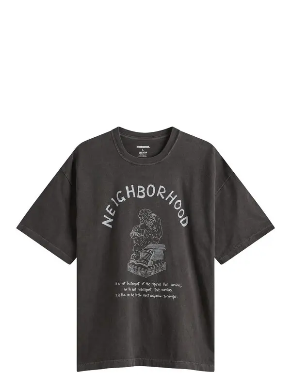 NEIGHBORHOOD Ss-11 Pigment Dyed T-shirt - Black