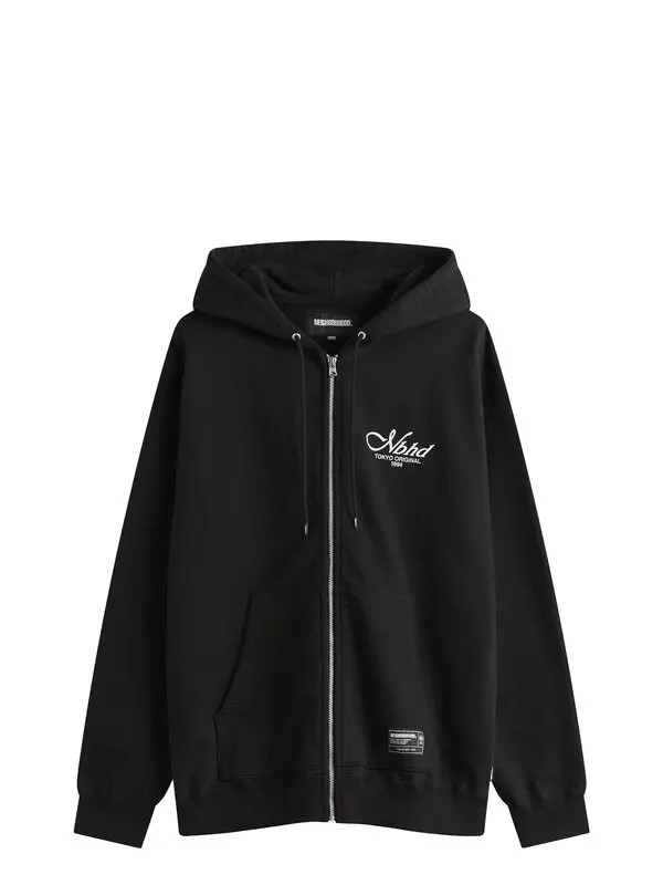 NEIGHBORHOOD Staple Logo Zip Hoodie - Black