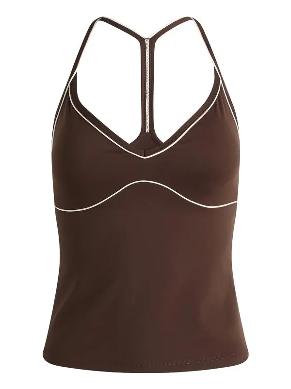 TALA Dayflex Contrast Sweetheart Vest - Chestnut Brown