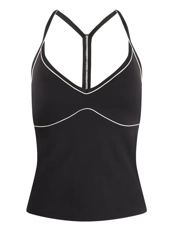 TALA Dayflex Contrast Sweetheart Vest - Shadow Black