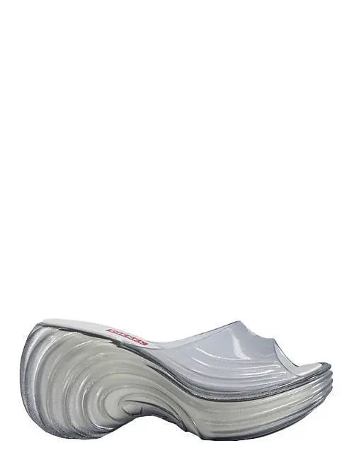 Melissa X Diesel Quantum Jelly Platform Sandals - Transparent