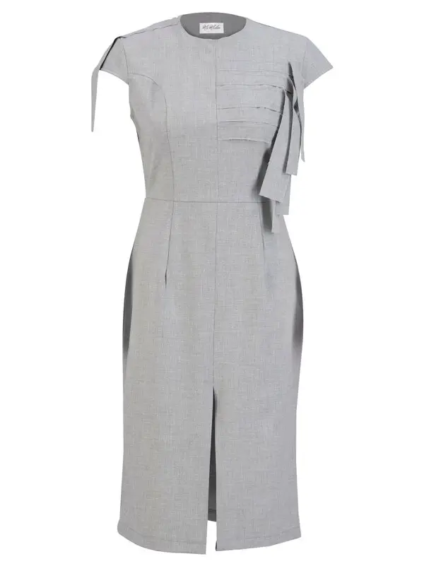 MA MULIER Camelie Midi Dress - Grey