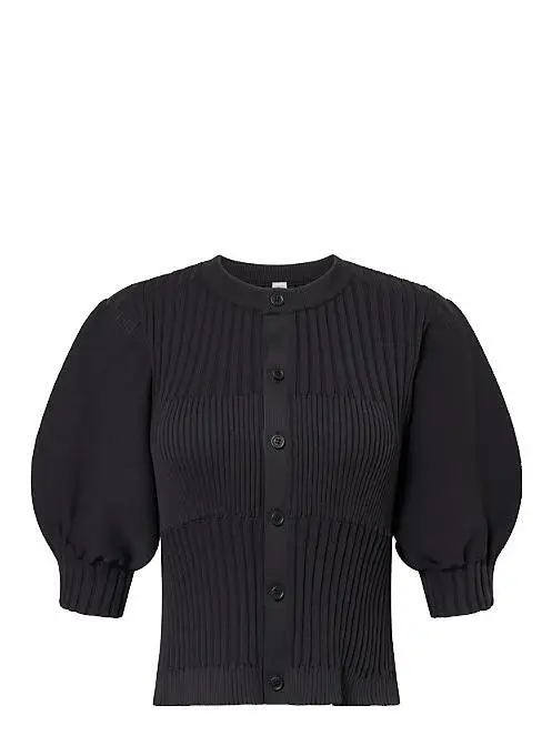 CFCL Balloon Sleeve Knitted Cardigan - Black
