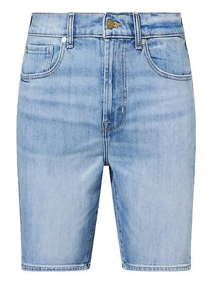 7 For All Mankind Cotton Denim Shorts - Heirloom