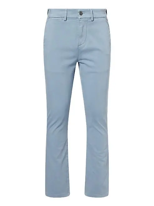 7 For All Mankind Luxe Performance Regular Slimmy Straight Cotton Chinos - Sateen Cloud