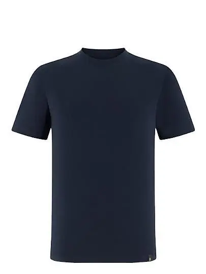 Boggi Milano Crewneck Stretch Pima Cotton T-shirt - Navy Blue