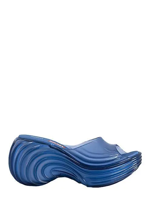 Melissa X Diesel Pvc Platform Sandals - Blue Transparent
