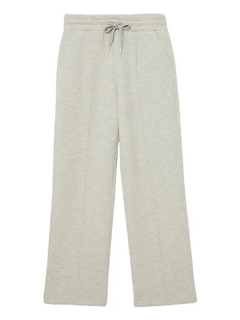 REISS Jemma Wide-leg Stretch-jersey Jogging Bottoms - Grey Marl