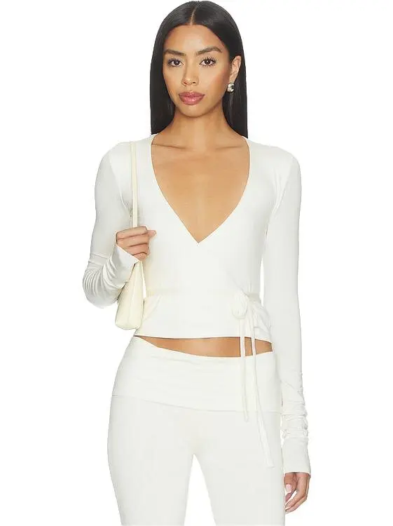 Eterne Wrap Top - Ivory