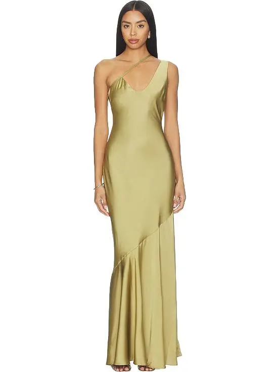 LOVERS AND FRIENDS Gail Gown - Olive