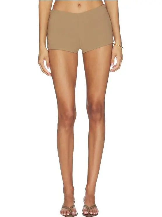 MORE TO COME Twila Mini Short - Tan