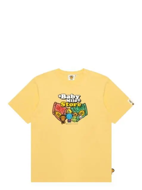 A BATHING APE Baby Milo Store Graphic Tee - Yellow
