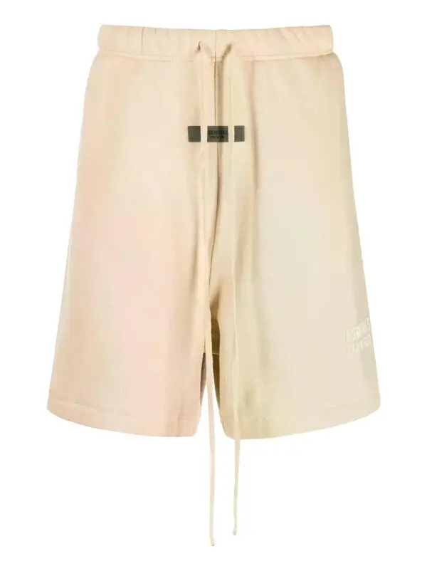 Fear Of God Cotton Blend Drawstring Track Shorts - Neutrals