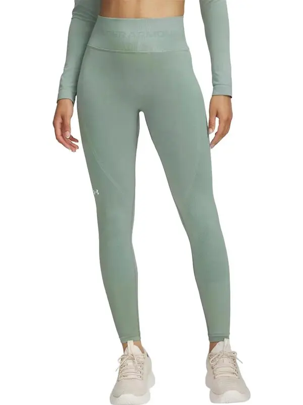Under Armour Logo-jacquard Ribbed Track Pants - Green
