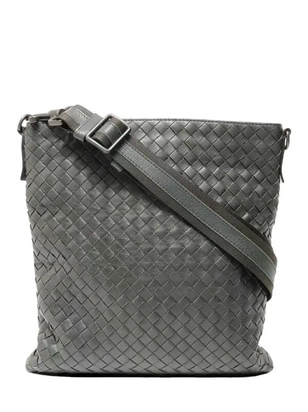 Bottega Veneta Intrecciato Shoulder Bag - Grey