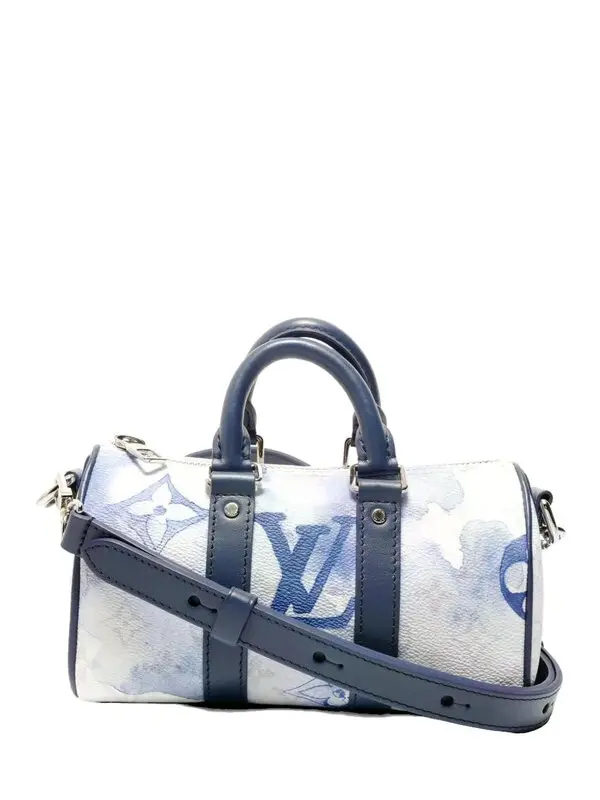 LOUIS VUITTON Watercolor Monogram Keepall Xs Shoulder Bag - White