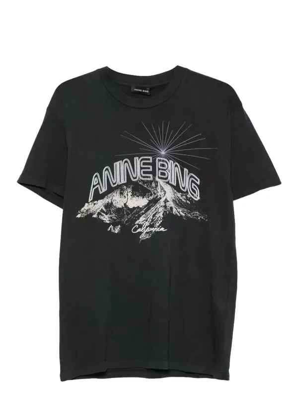 ANINE BING Walker California" Graphic Print T-shirt - Black