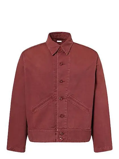 A.PRESSE Vintage Medical Cotton Jacket - Burgundy